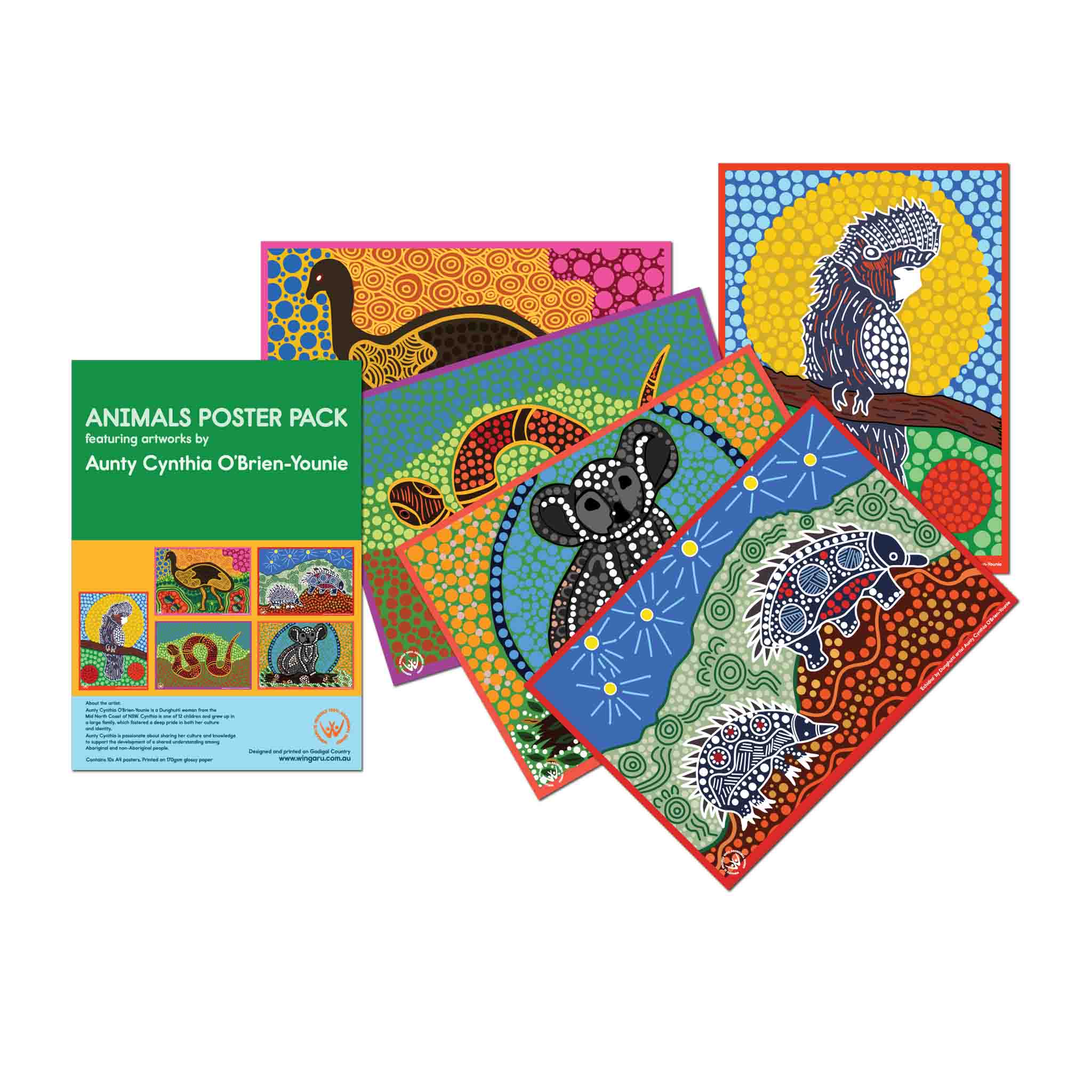 First Nations Animal Artwork Posters · Wingaru Store