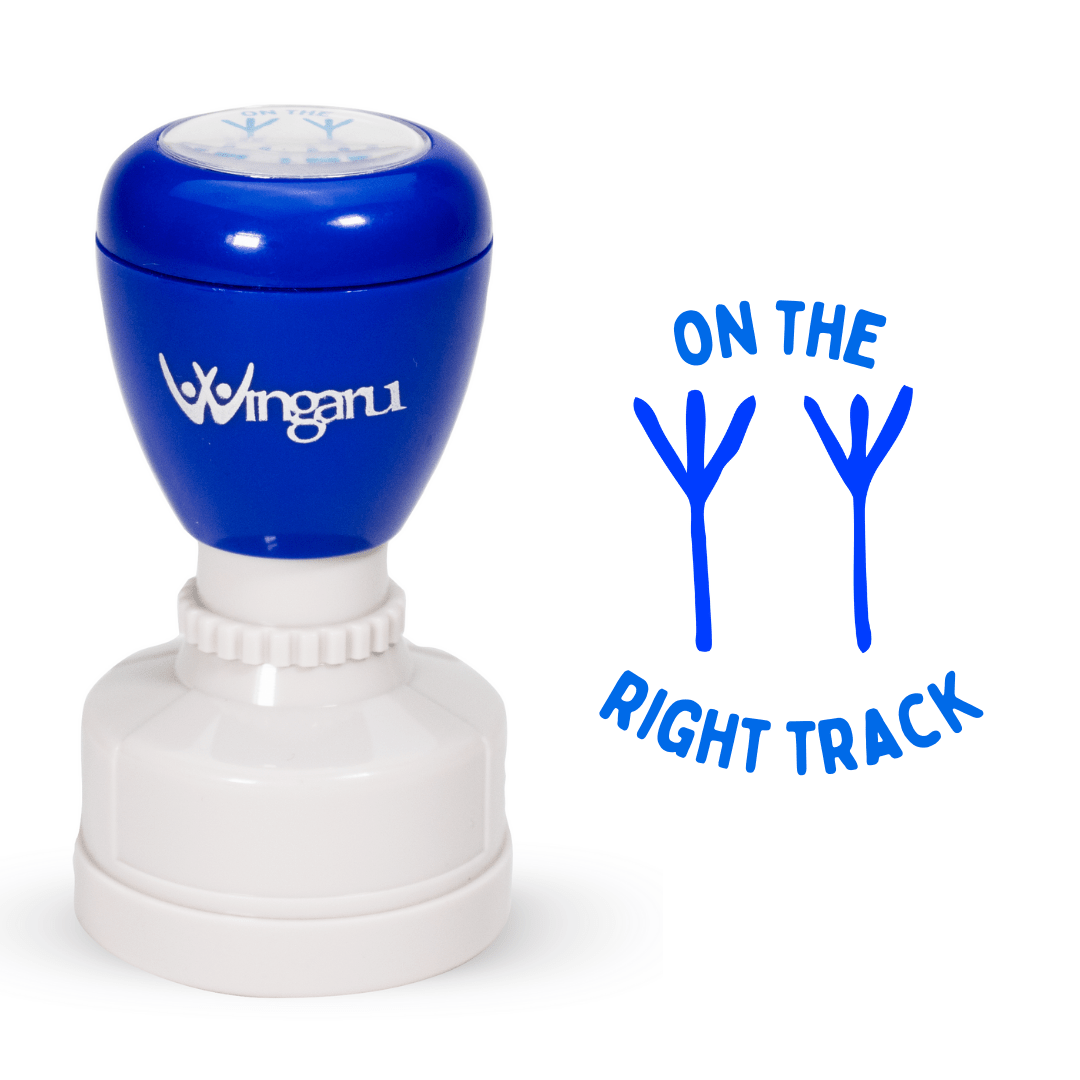 Teacher Stamp - On The Right Track · Wingaru Store