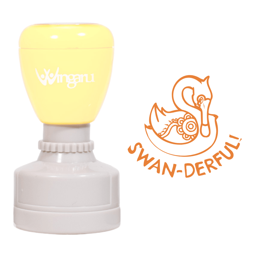 Teacher Stamp - Swan-derful · Wingaru Store